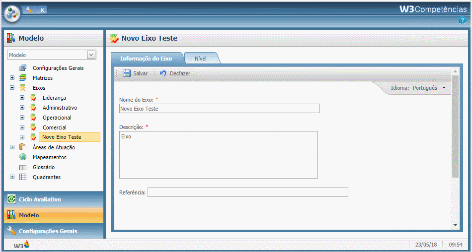 Eixos – Central do Cliente