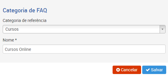 Categoria de FAQ