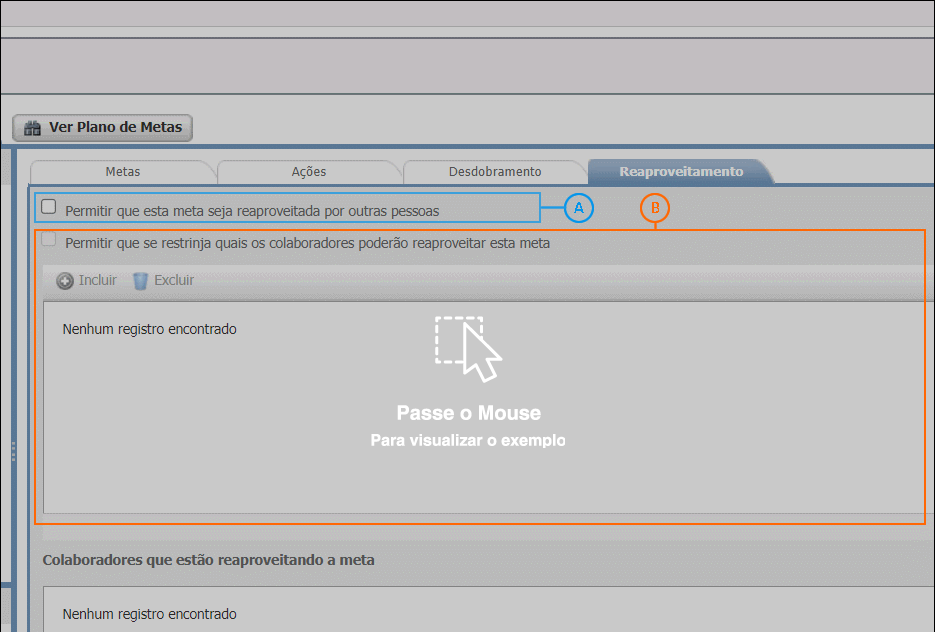 Como realizar o reaproveitamento de metas? – Central do Cliente